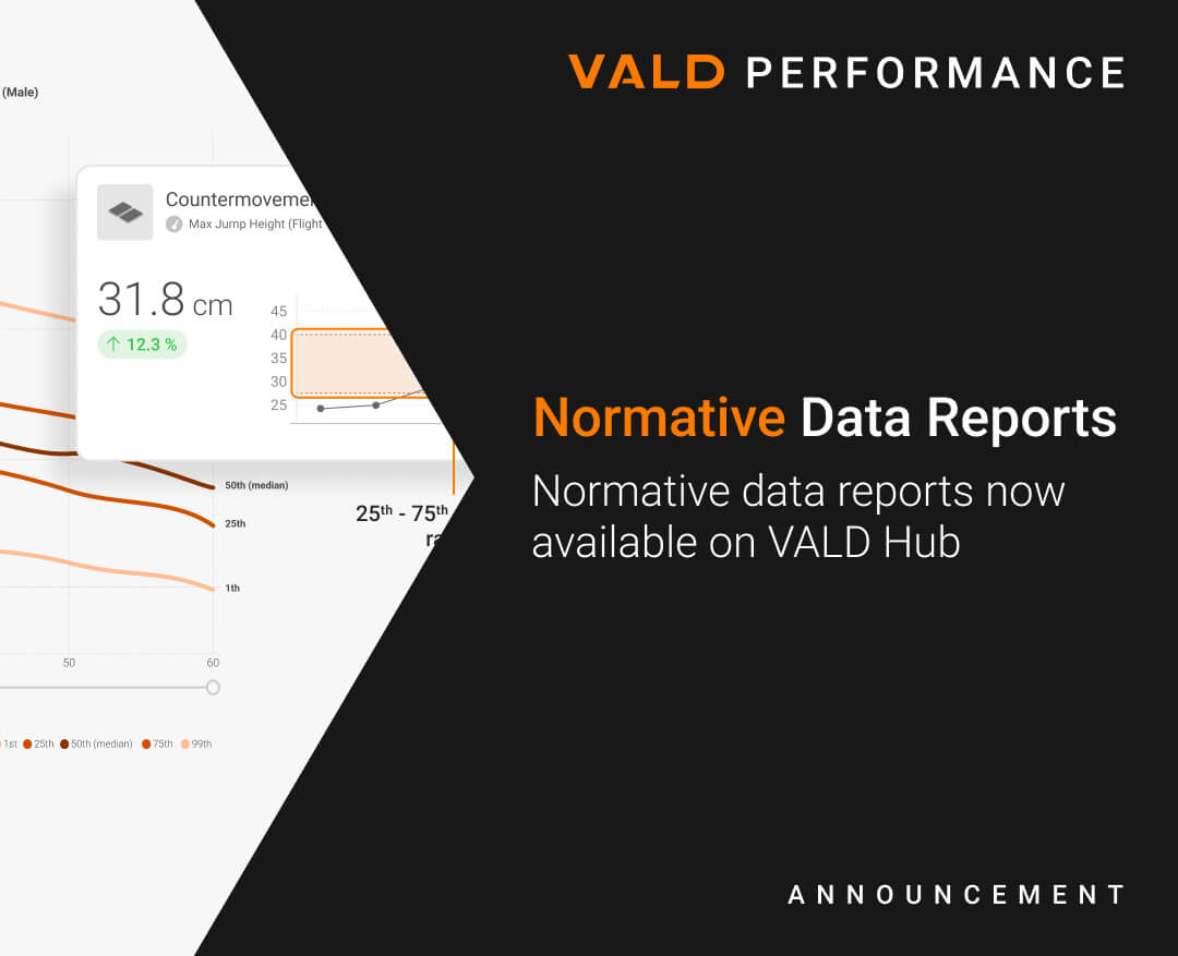 Normative data reports now available on VALD Hub