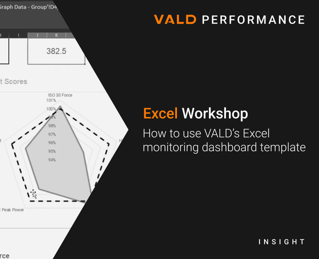 How to use VALD's Excel monitoring dashboard template