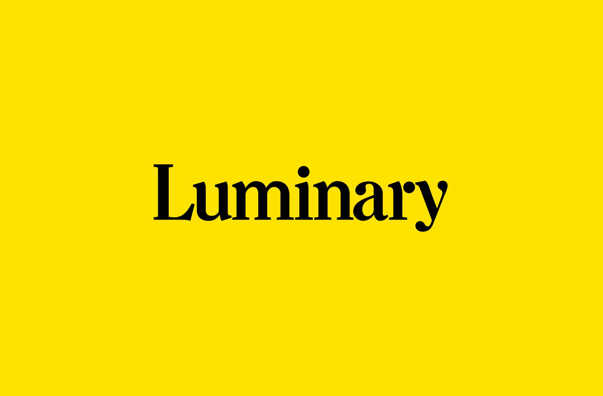 Project - Luminary