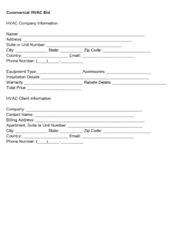 Commercial HVAC Bid Template Housecall Pro