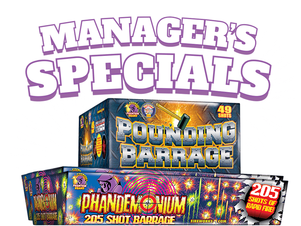 Specials & Offers | Phantom Fireworks