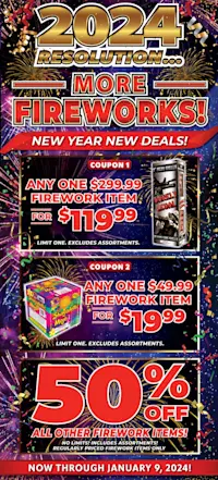 Coupons | Online | Phantom Fireworks