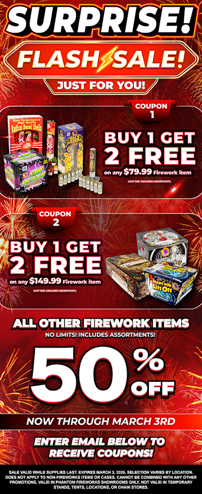 Coupons | Online | Phantom Fireworks
