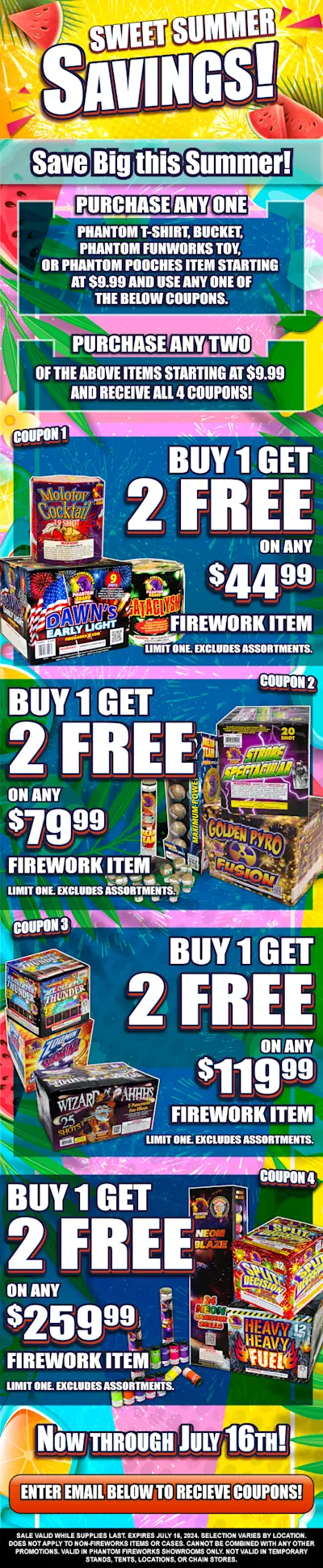 Coupons | Online | Phantom Fireworks