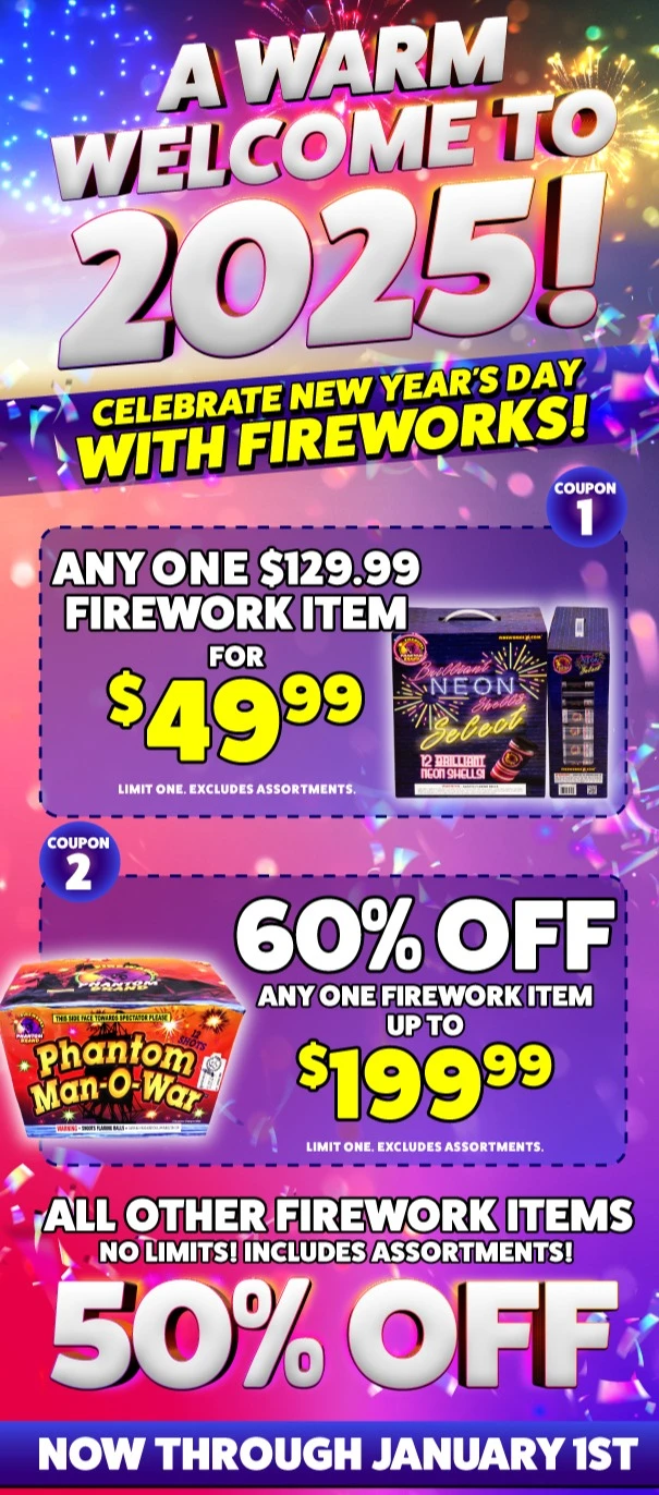 Coupons | Online | Phantom Fireworks