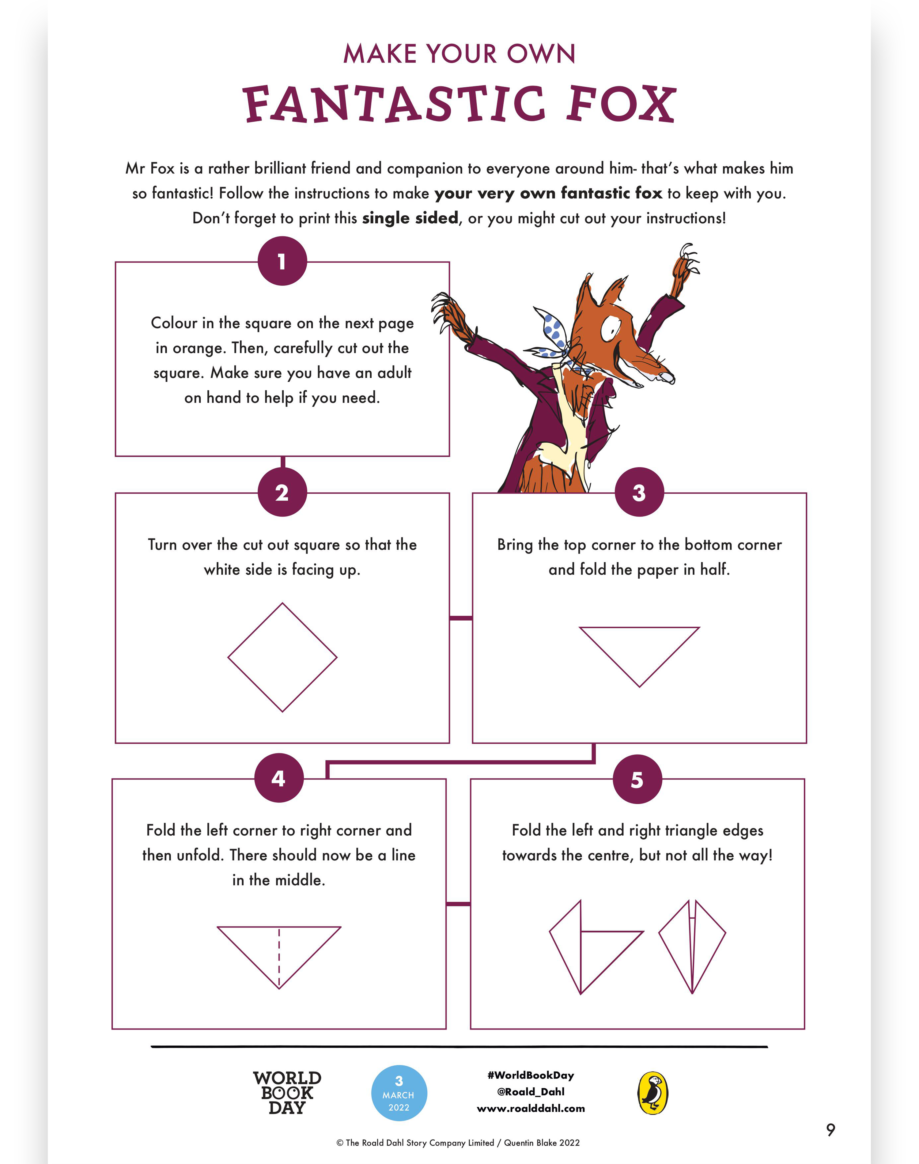 Fantastic Mr Fox Activities Year 2