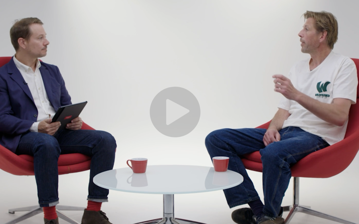 Thumbnail | Photo of an interview, Andy Cato on the right and Jonathan ...
