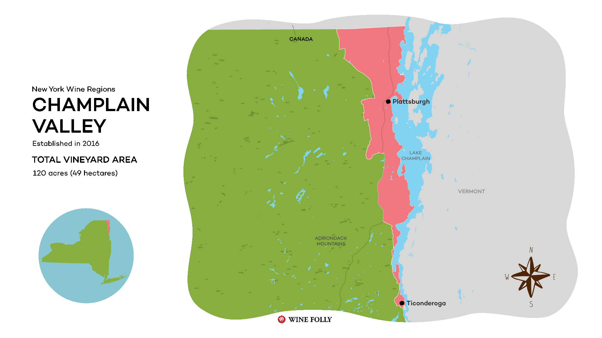 Champlain Valley of New York AVA | New York Wine Regions | Wine Folly