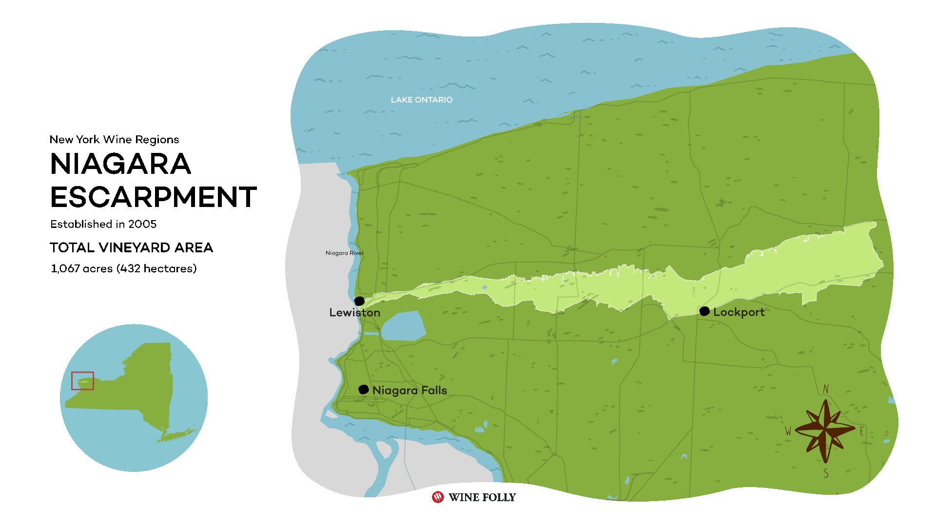 Niagara Escarpment AVA | New York Wine Regions | Wine Folly