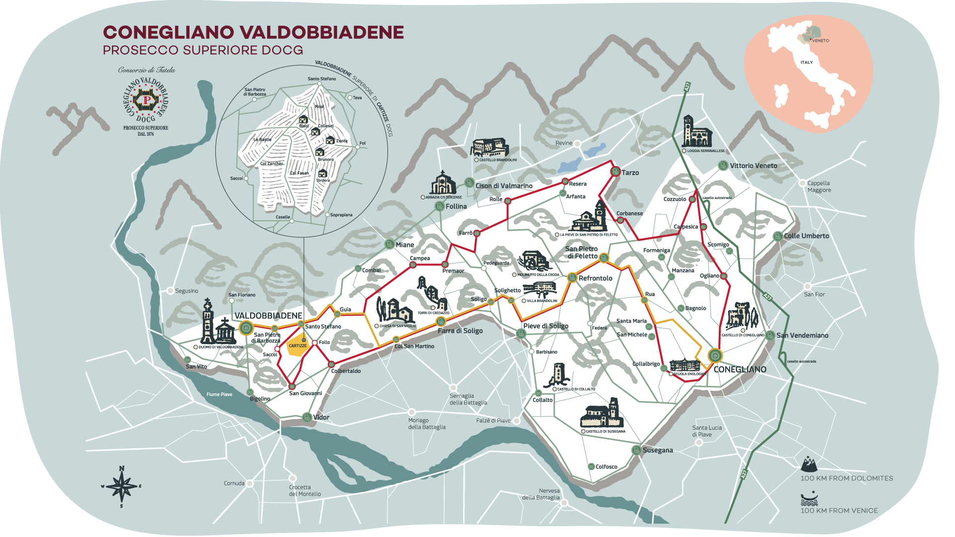 Cartizze | Conegliano Valdobbiadene Wine Regions | Wine Folly