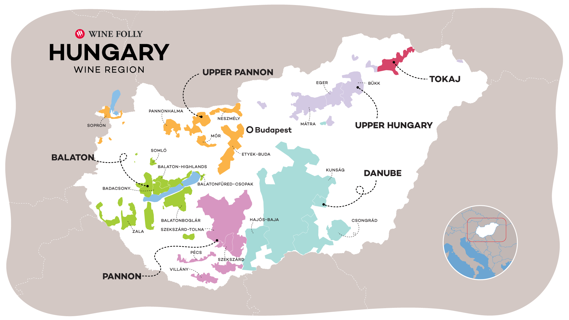 Wine Regions of Hungary (Including Maps) | Wine Folly