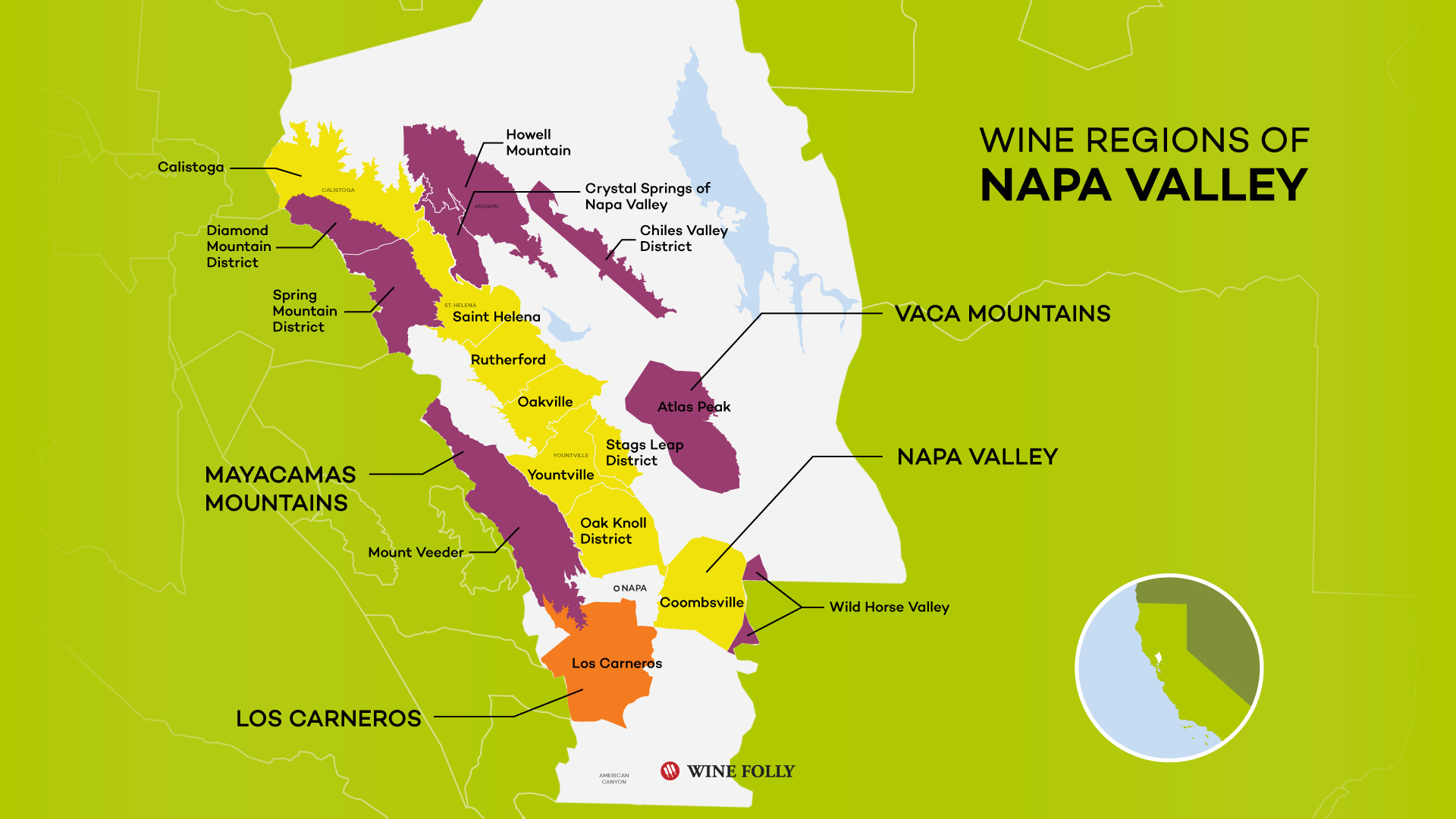 California Map Napa Region Housing Guide: Where To Live In Napa And