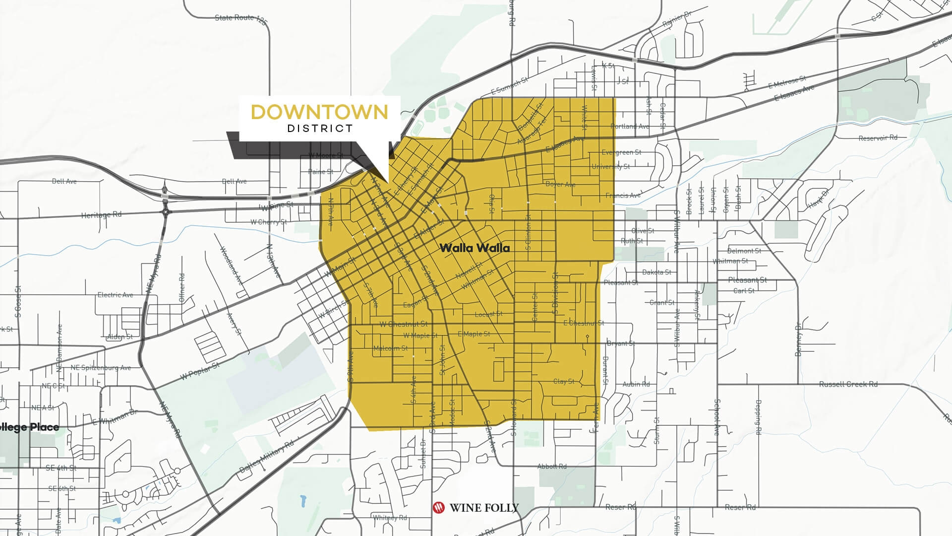 Downtown District | Walla Walla Valley Wine Regions | Wine Folly