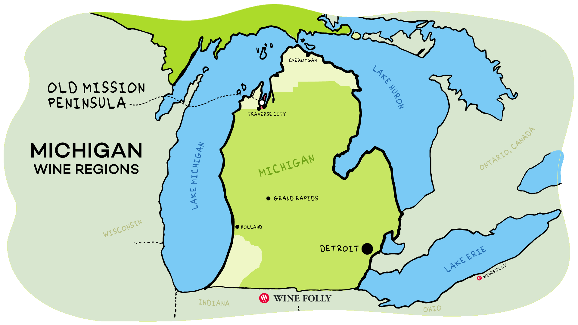 Old Mission Peninsula AVA | Michigan Wine Regions | Wine Folly