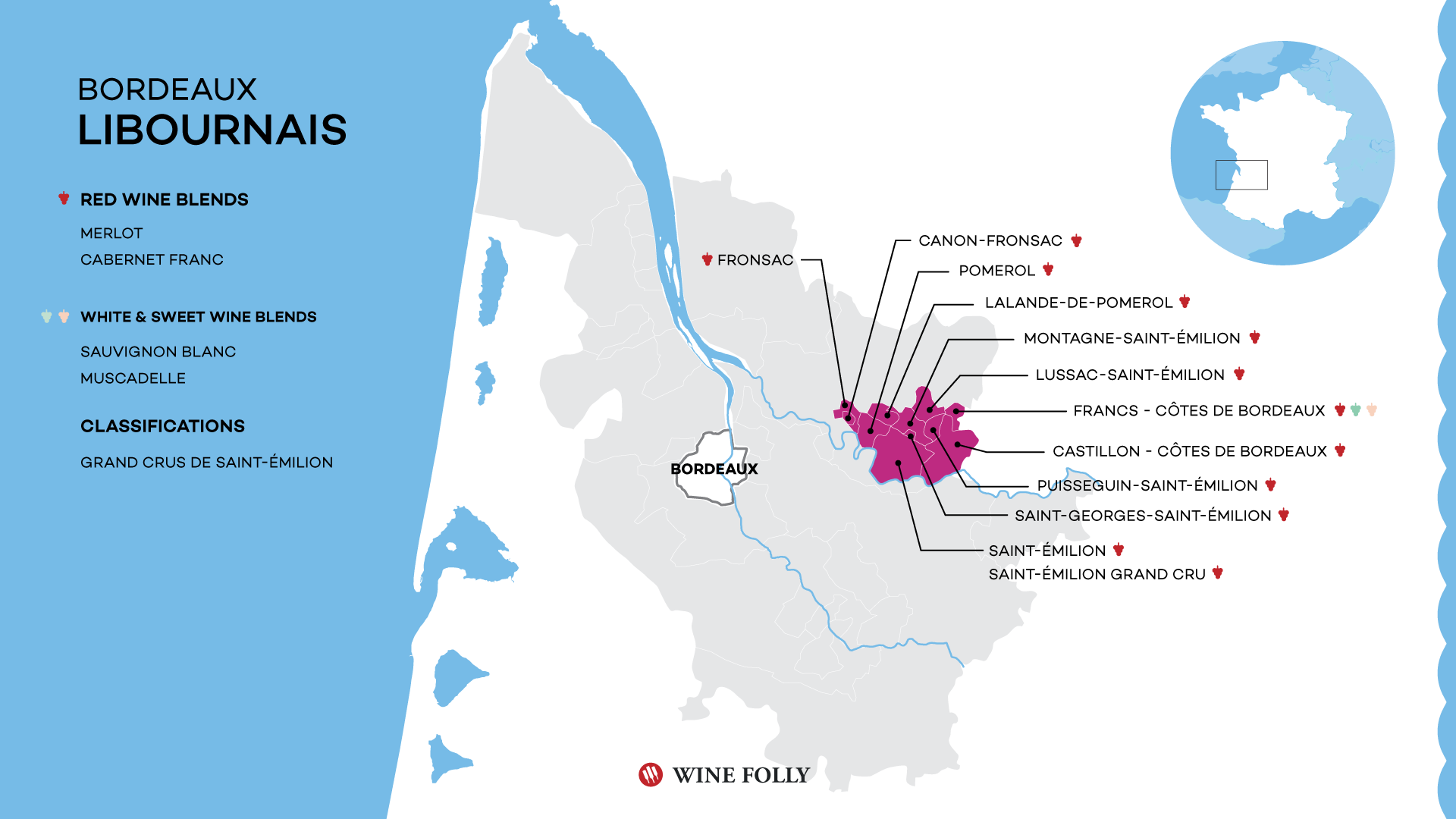 Right Bank Libournais | Bordeaux Wine Regions | Wine Folly