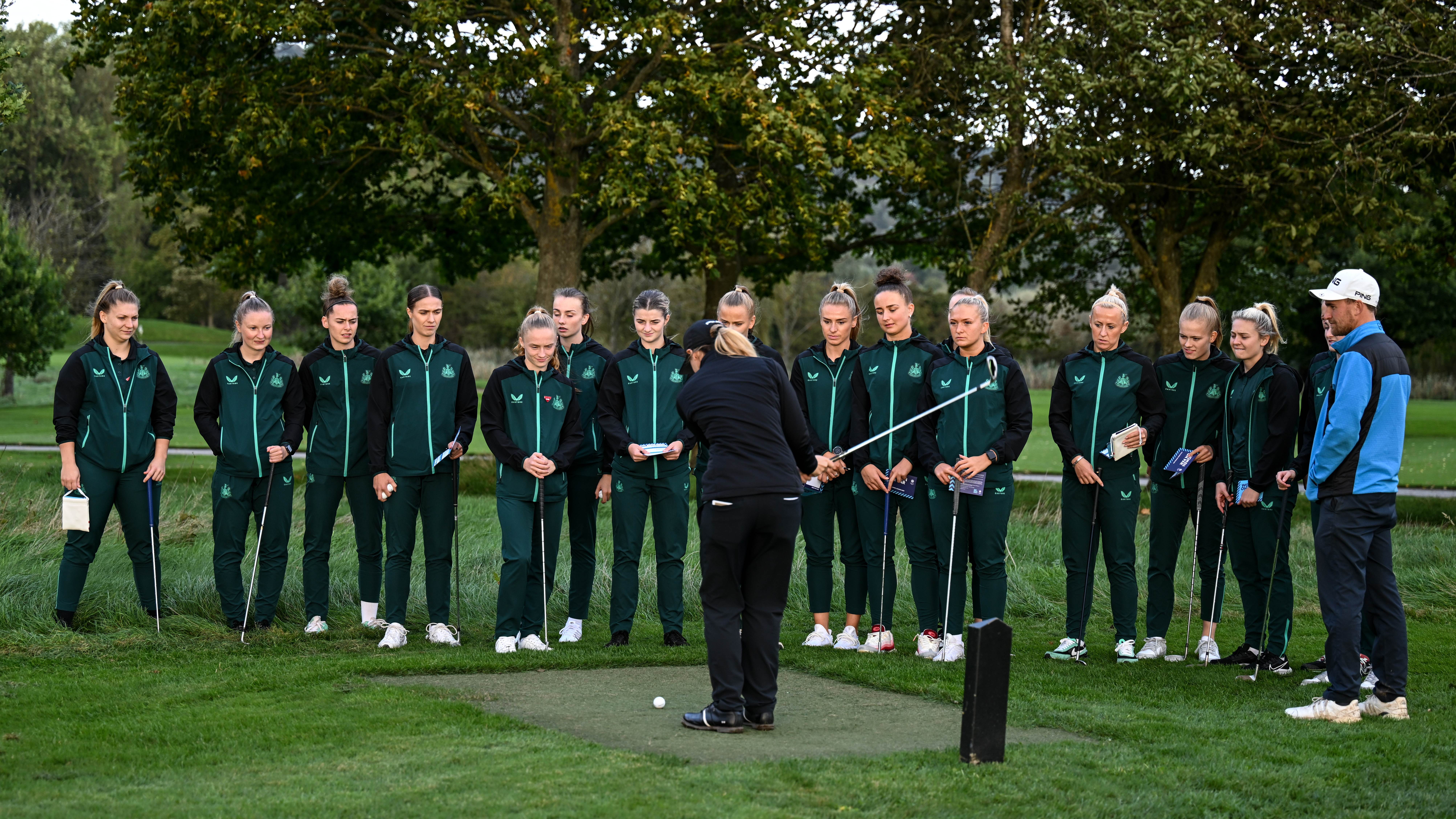 Newcastle United Women swap the pitch for pitching with golf away day ...
