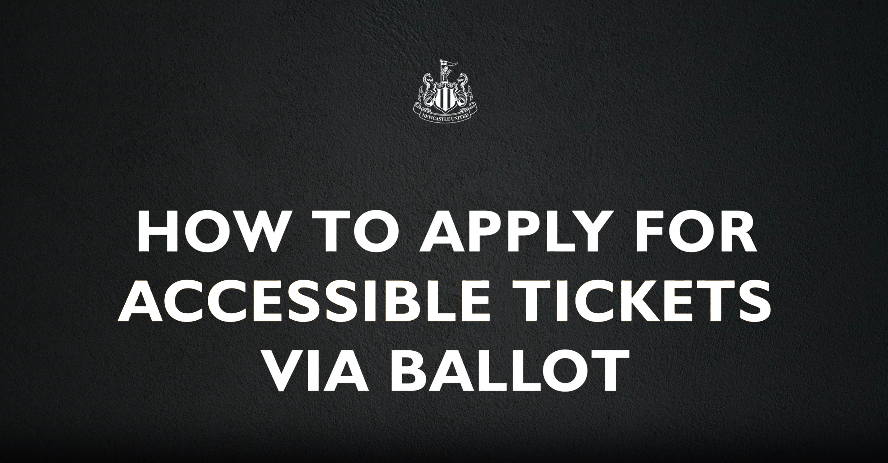 Ticket Information - Newcastle United