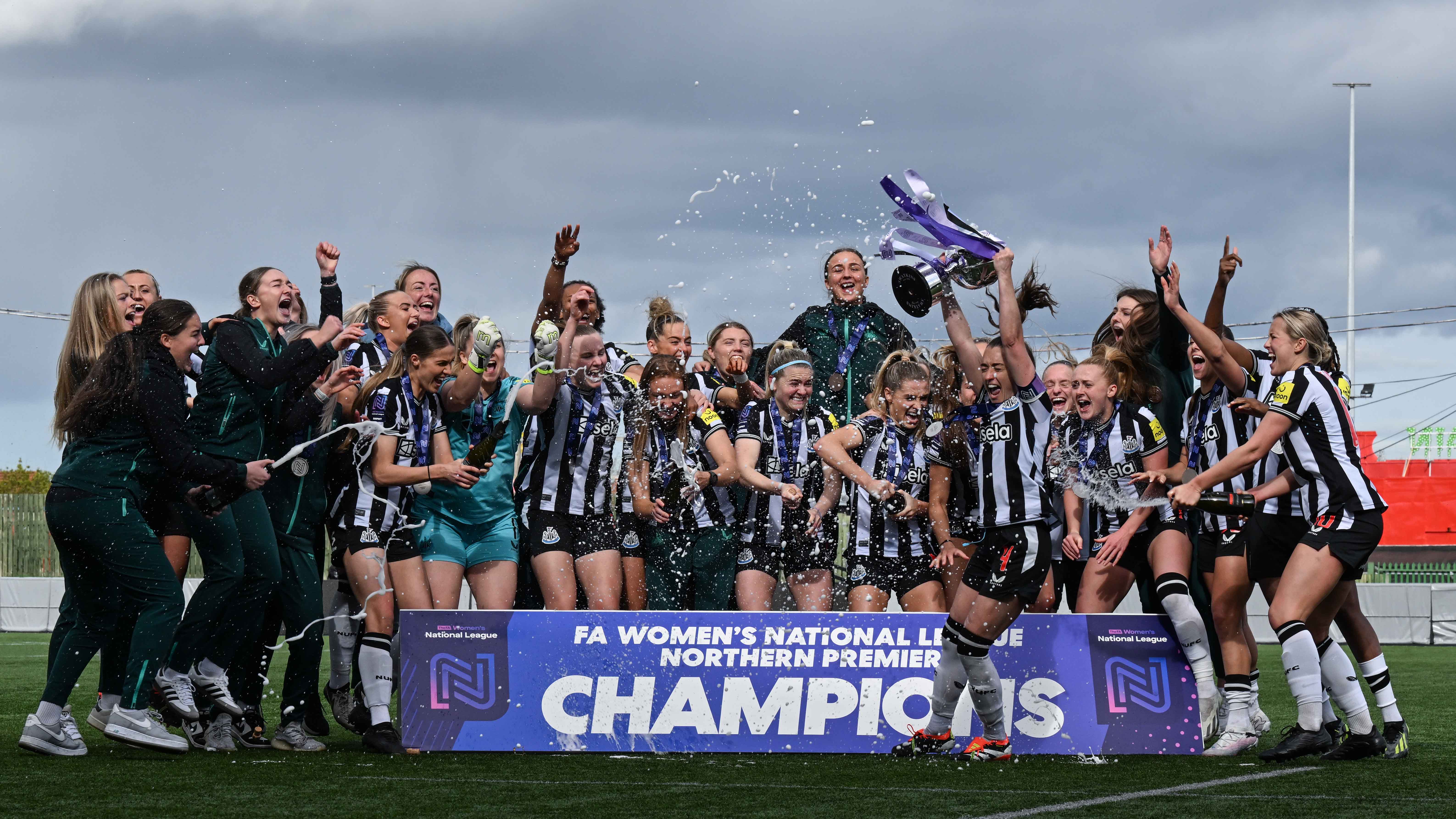 Newcastle United Women's ten-goal title-winning triumph over Terriers ...