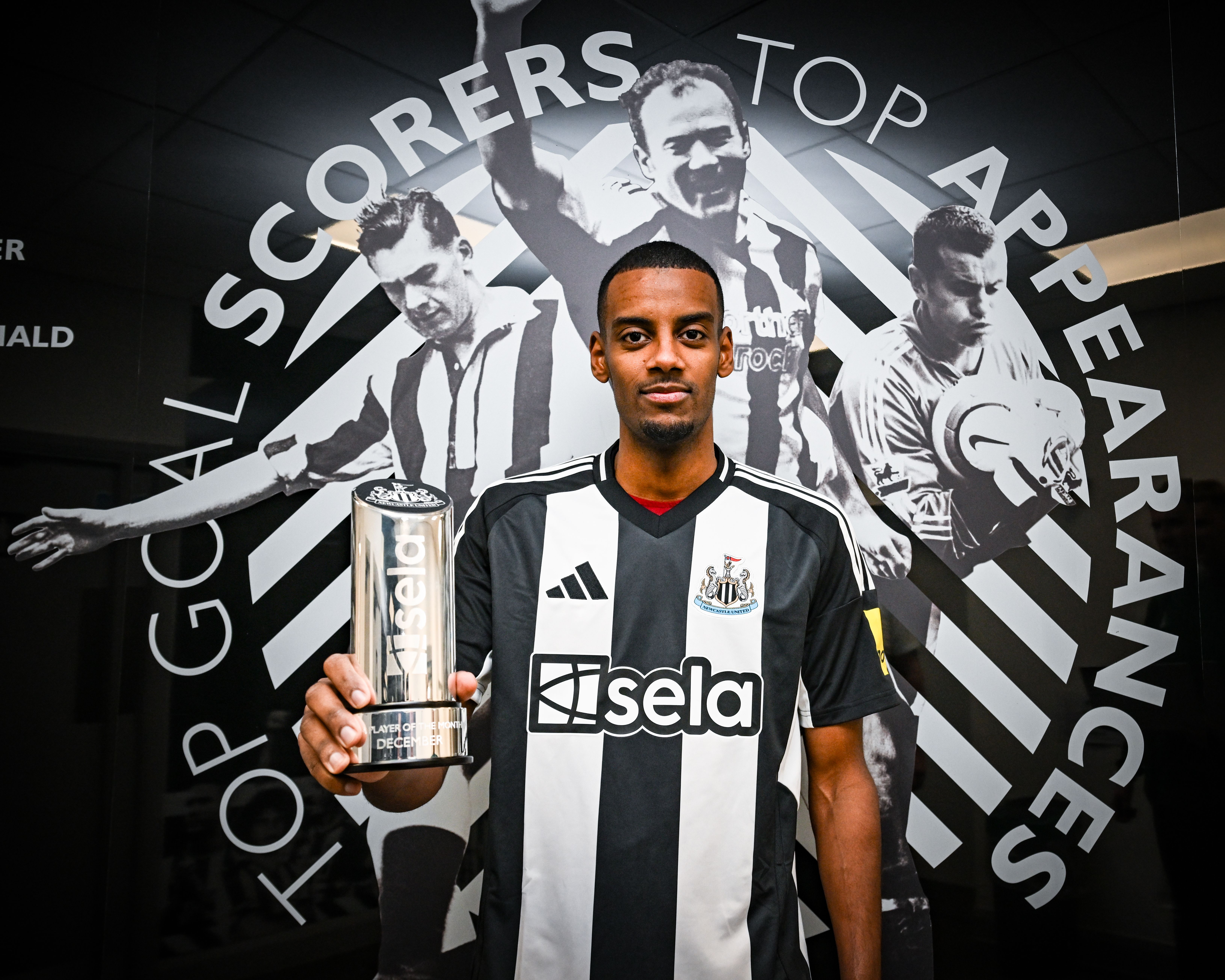Alexander Isak bags Sela Player of the Month award for December ...
