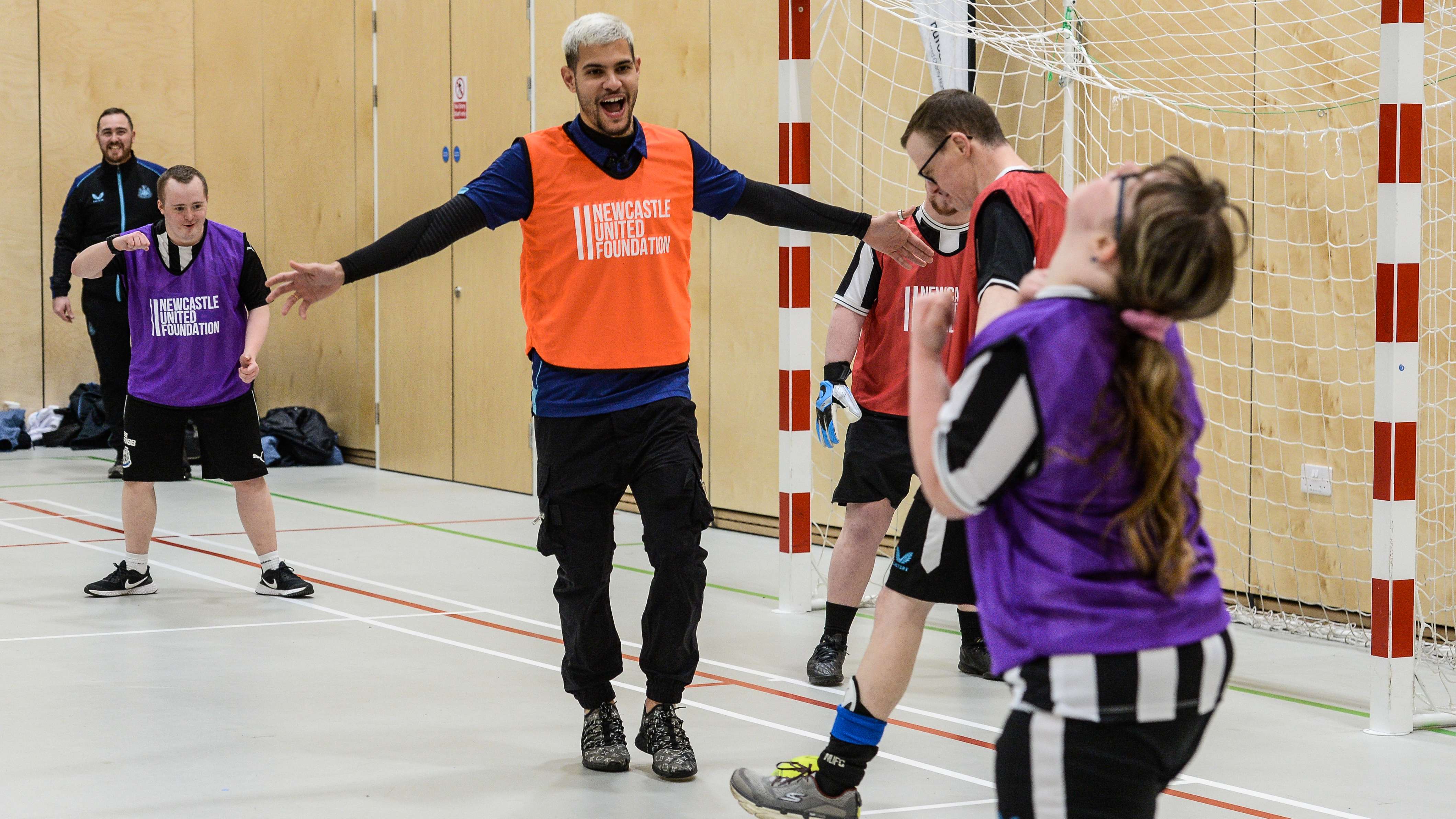 Bruno delights young supporters at Newcastle United Foundation disability football session ...
