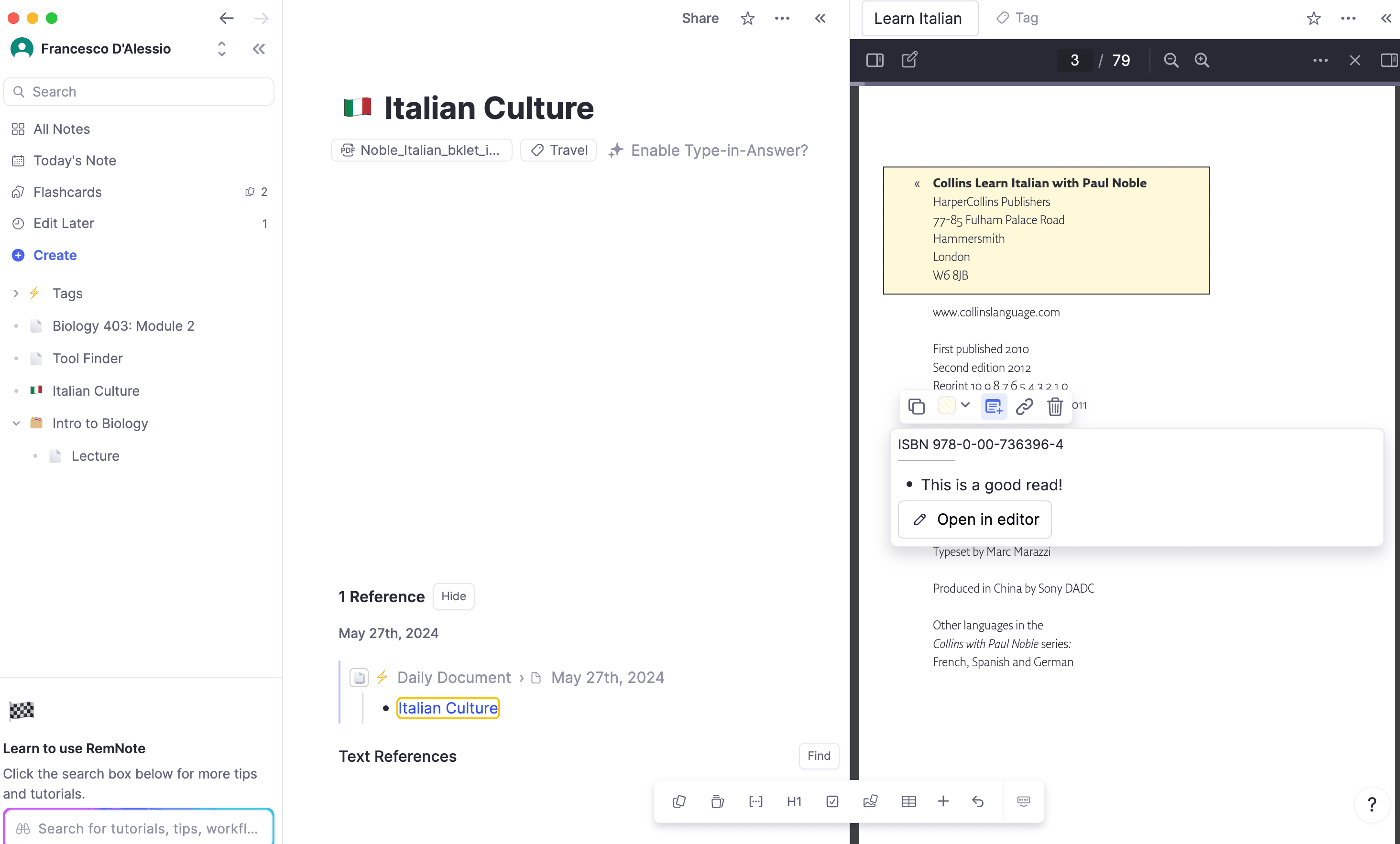 RemNote: Top Features, Pricing & User Reviews (2024)