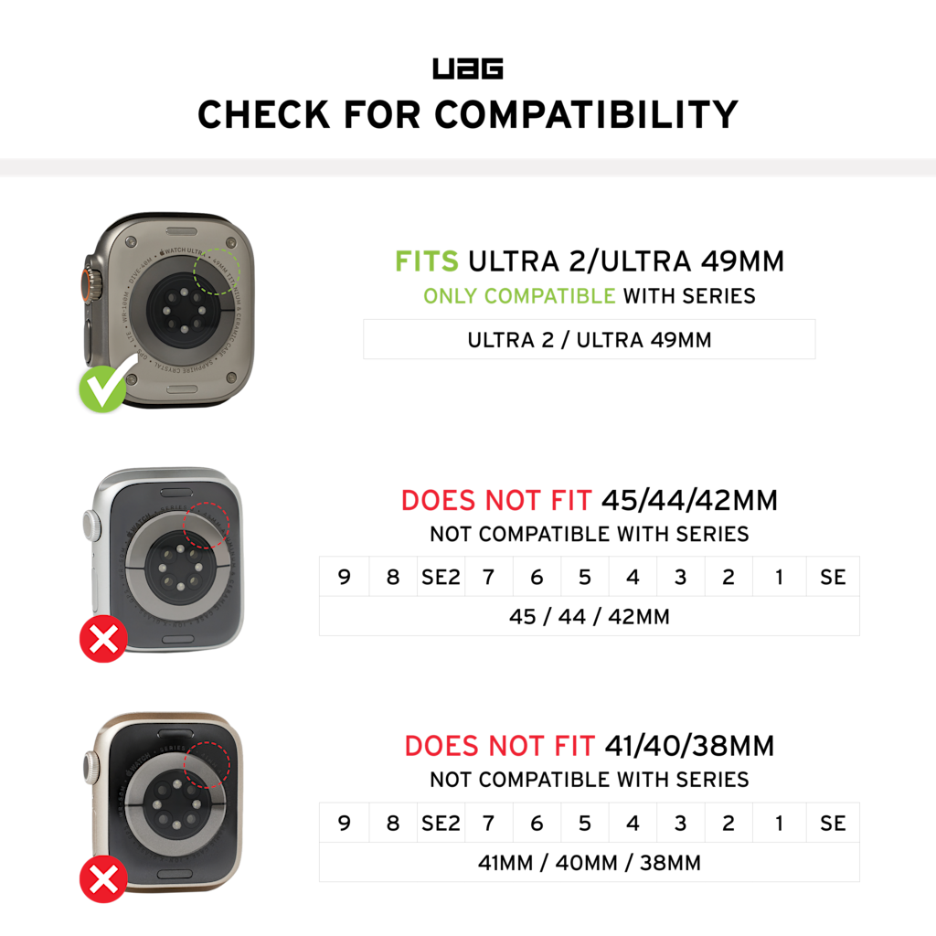 UAG Screen Protector for Apple Watch Ultra 2/Ultra Glass Shield Anti ...