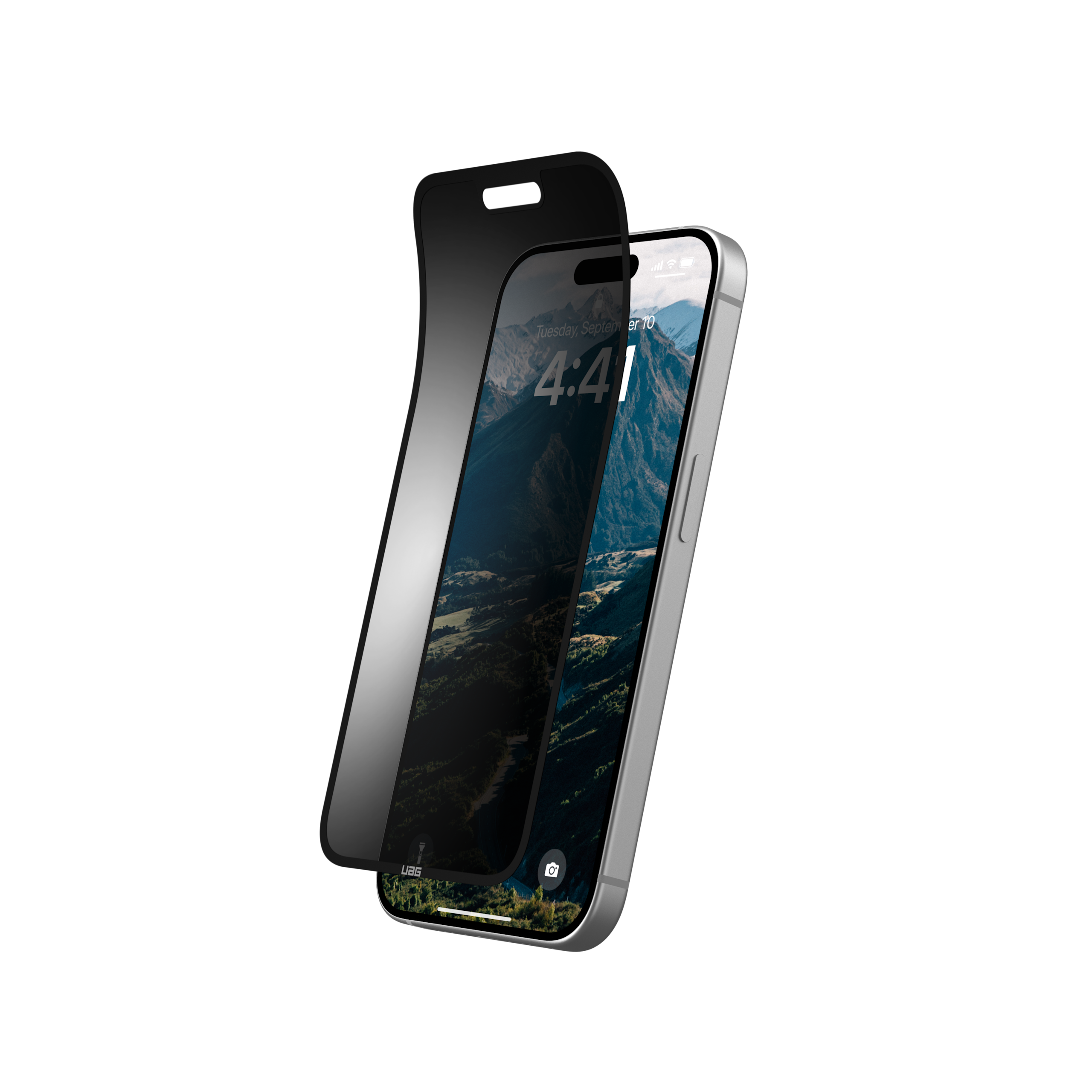 Removable & Reusable 2-Way Privacy Screen For iPhone 15 Pro Portrait Tint