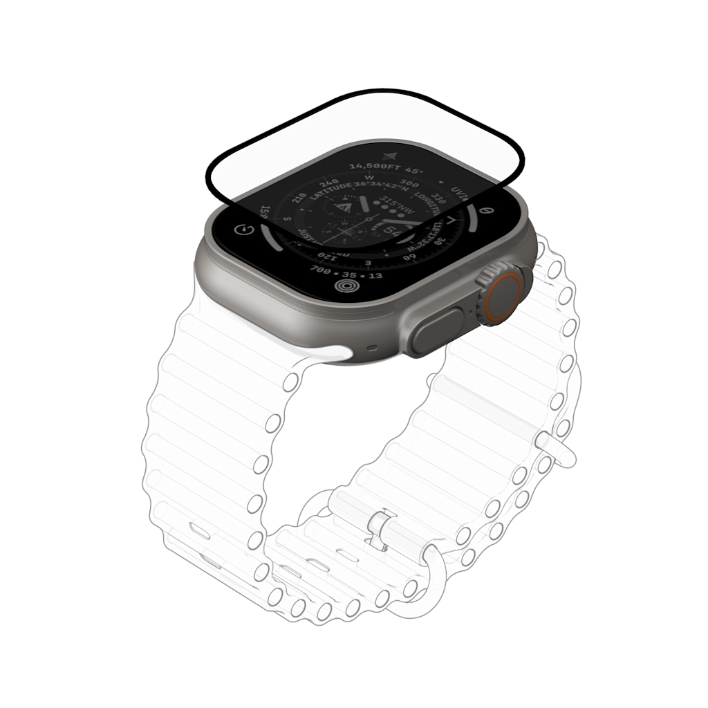 UAG Screen Protector for Apple Watch Ultra 2/Ultra Glass Shield Anti ...