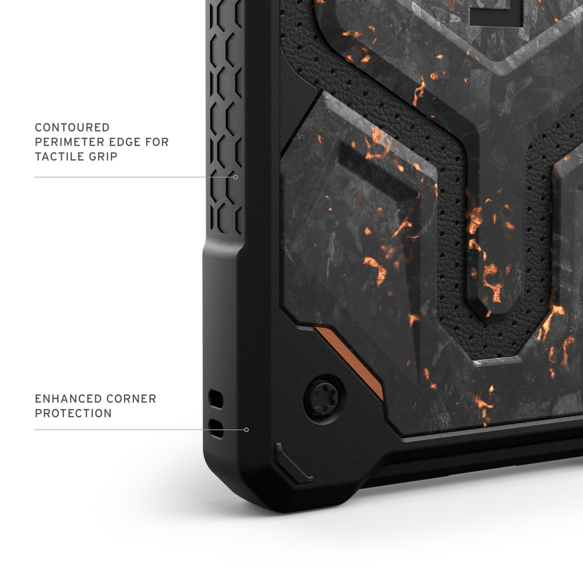 Galaxy S25 Ultra Case Forged Carbon Fiber with Copper Limited Edition Monarch Pro