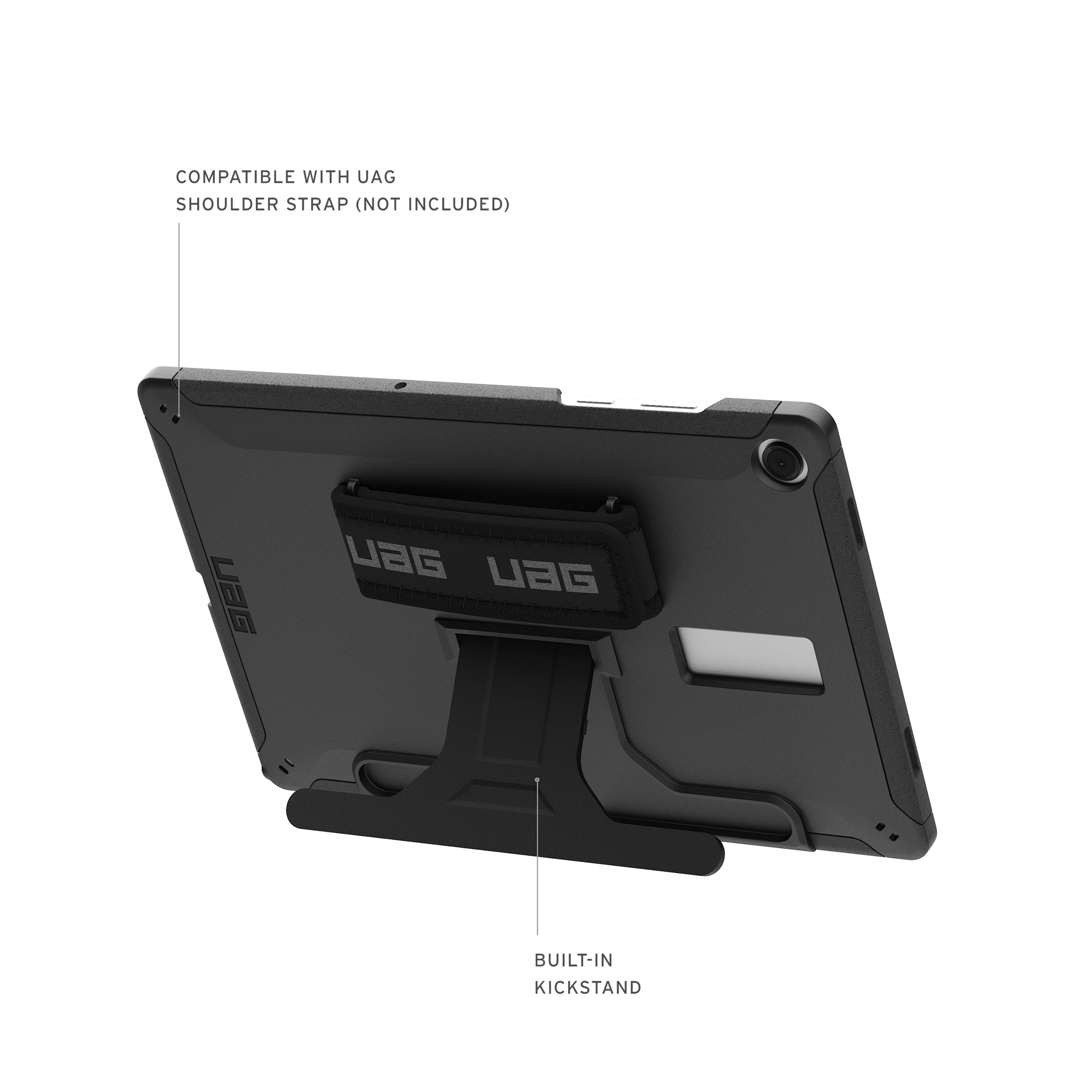 Galaxy Tab A11+ Plus 11'' Case with Kickstand & Hand Strap Rugged TPU ...