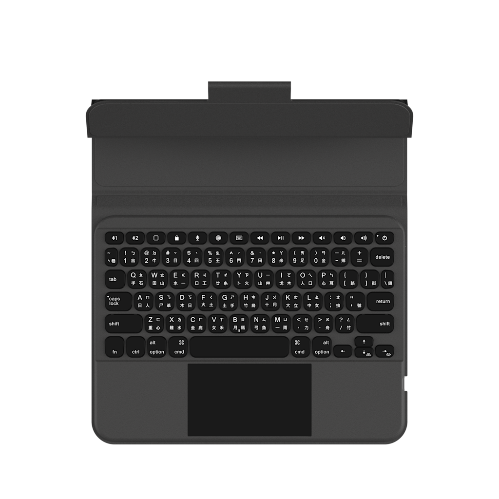 Rugged Bluetooth Detachable Keyboard with Trackpad & Backlit Keys Case ...