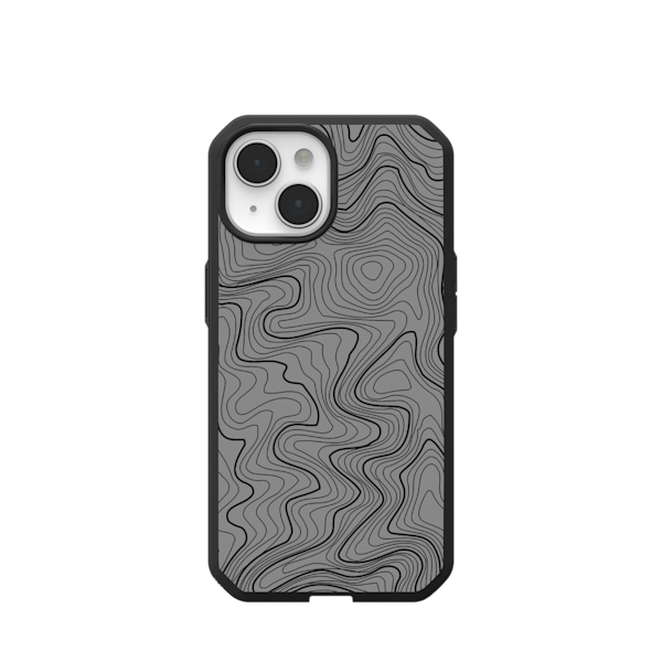 Pathfinder Case With MagSafe For Apple iPhone - Grey Topography 2