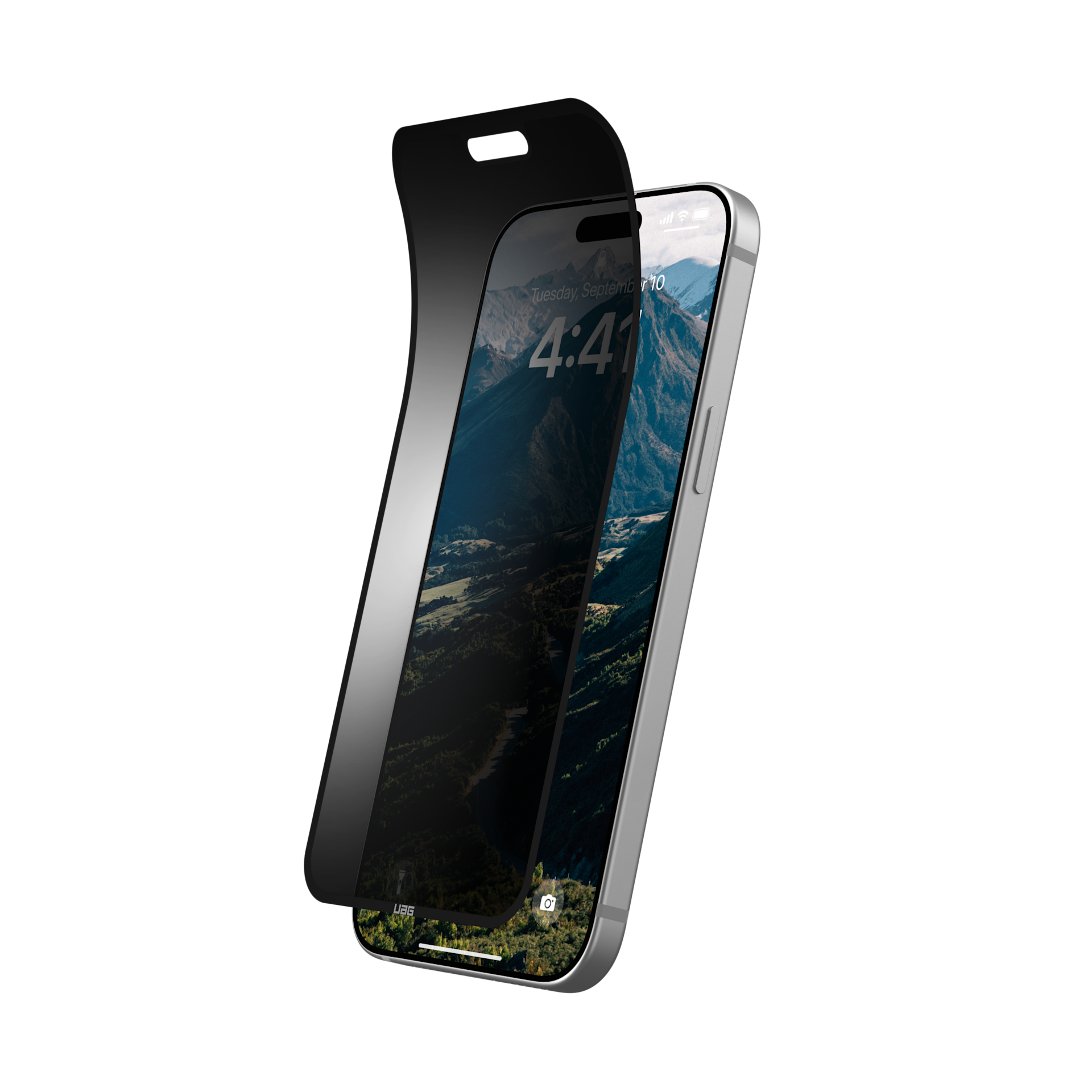 Removable & Reusable 2-Way Privacy Screen For iPhone 16 Plus Portrait Tint