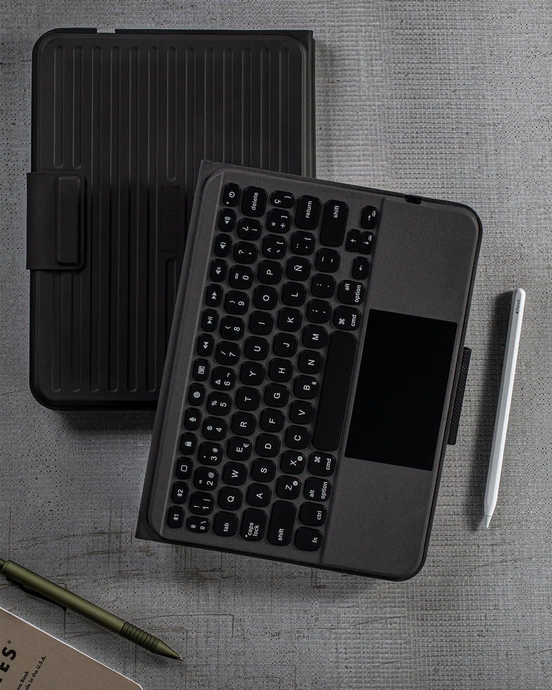 Rugged Bluetooth Detachable Keyboard with Trackpad & Backlit Keys Case ...