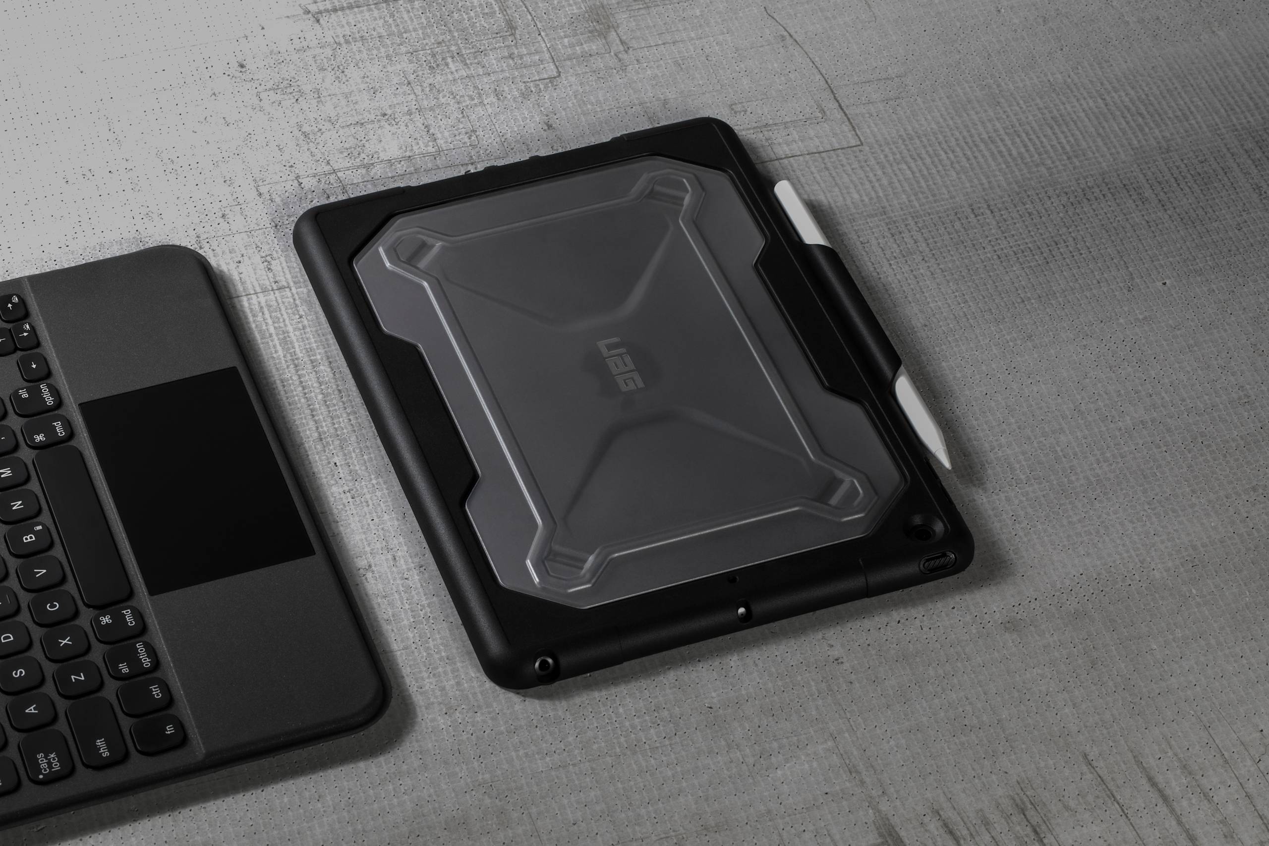 Rugged Bluetooth Detachable Keyboard with Trackpad & Backlit Keys Case ...