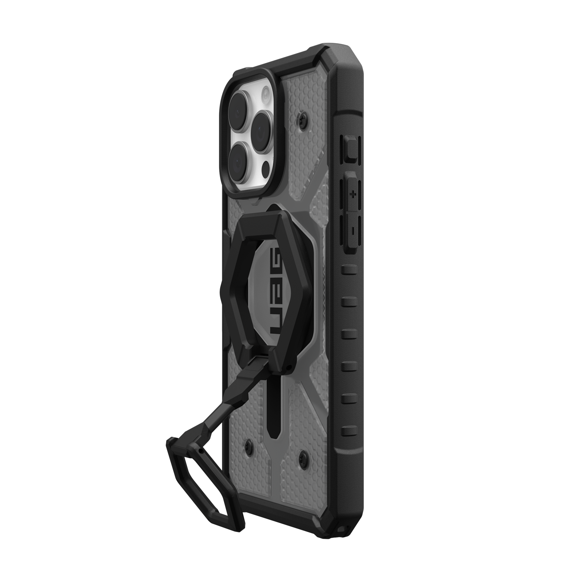 UAG Bundle - iPhone 16 Pro Max Pathfinder Clear MagSafe Case & Magnetic Ring Stand