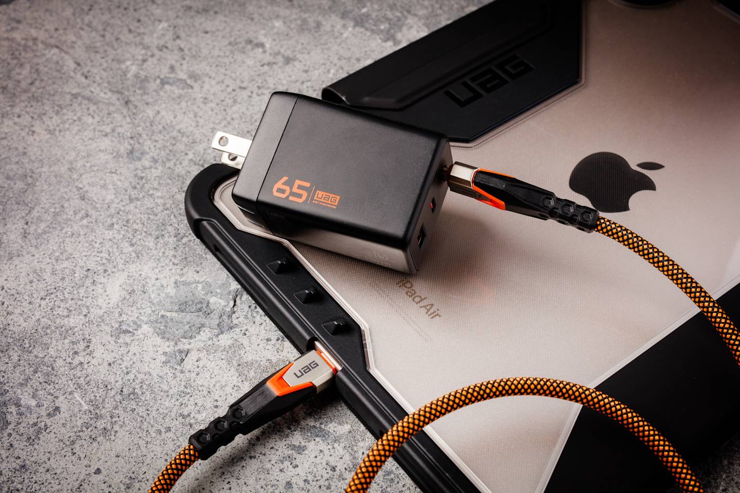 SRGE (US) 65W 3 Port Wall Charger Compact Travel Friendly Quick Charge ...