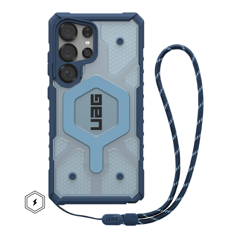 Galaxy S25 Ultra - Pathfinder Clear Blues Case + Blues Lanyard