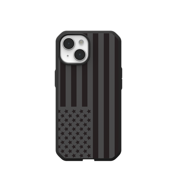 Funda Civilian LT con MagSafe para Apple iPhone - Bandera negra americana