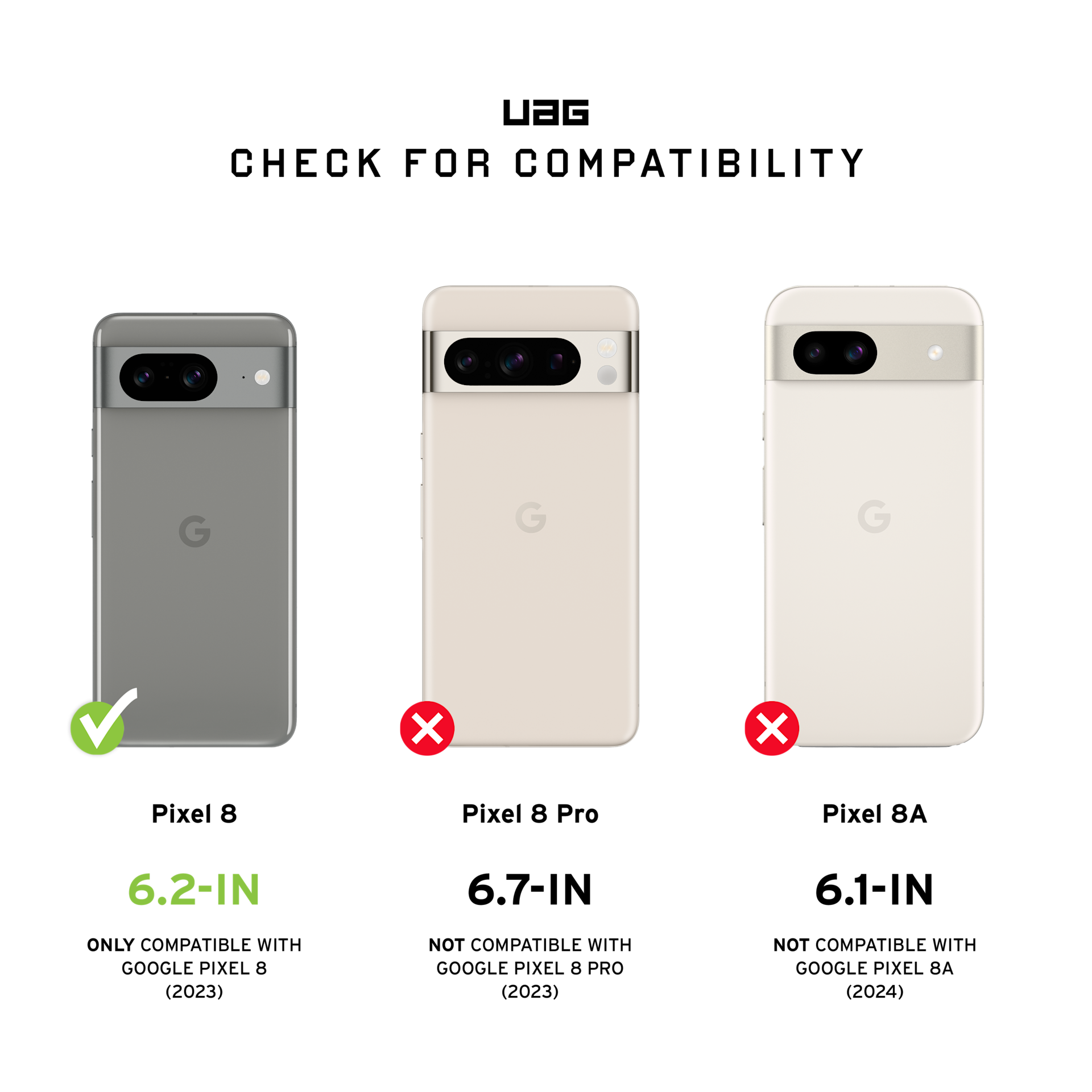 UAG Google Pixel 8 Case Rugged Protective Scout Cover