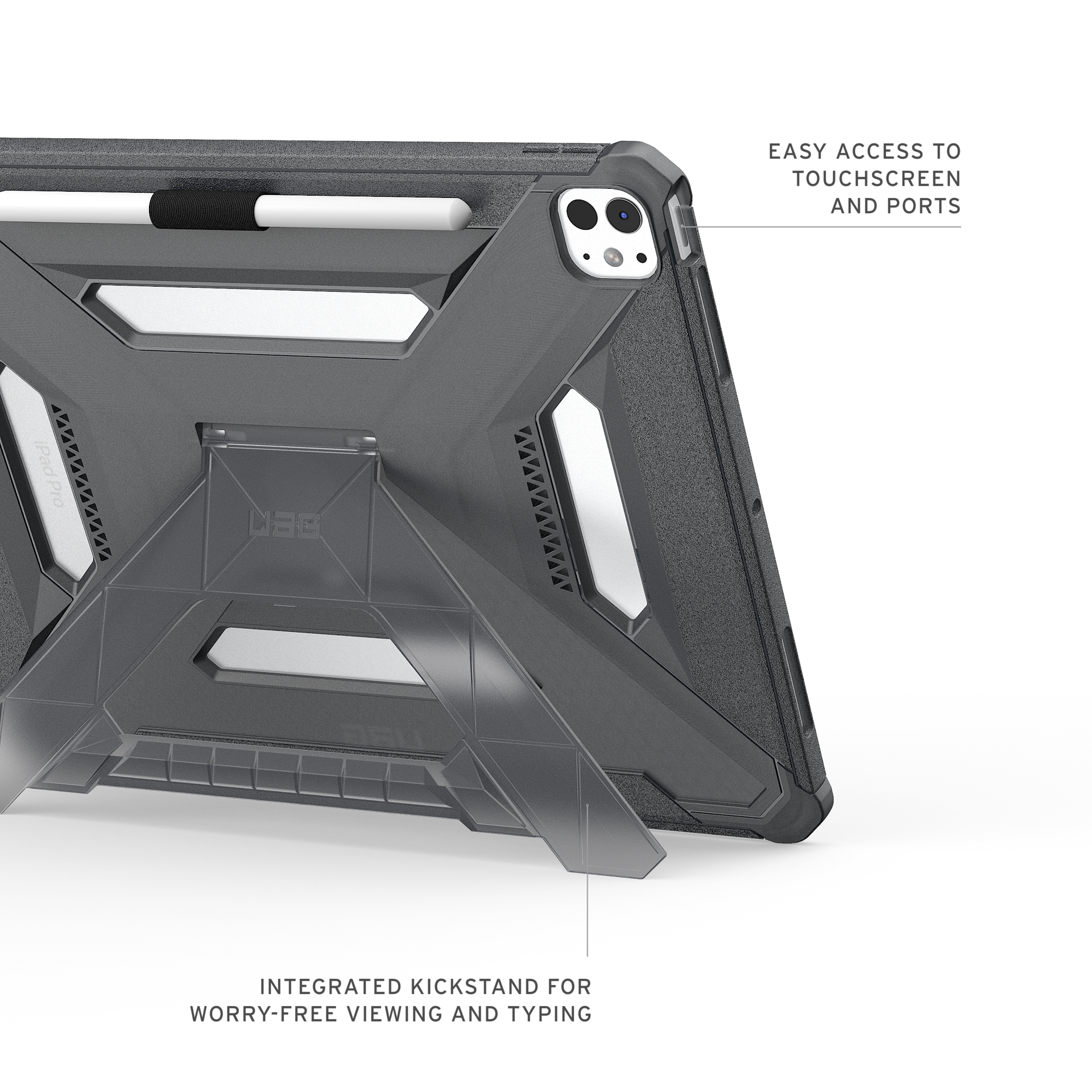 Scout Plus iPad Pro 13" (M4, 2024, 7th Gen) Case with Kickstand ...