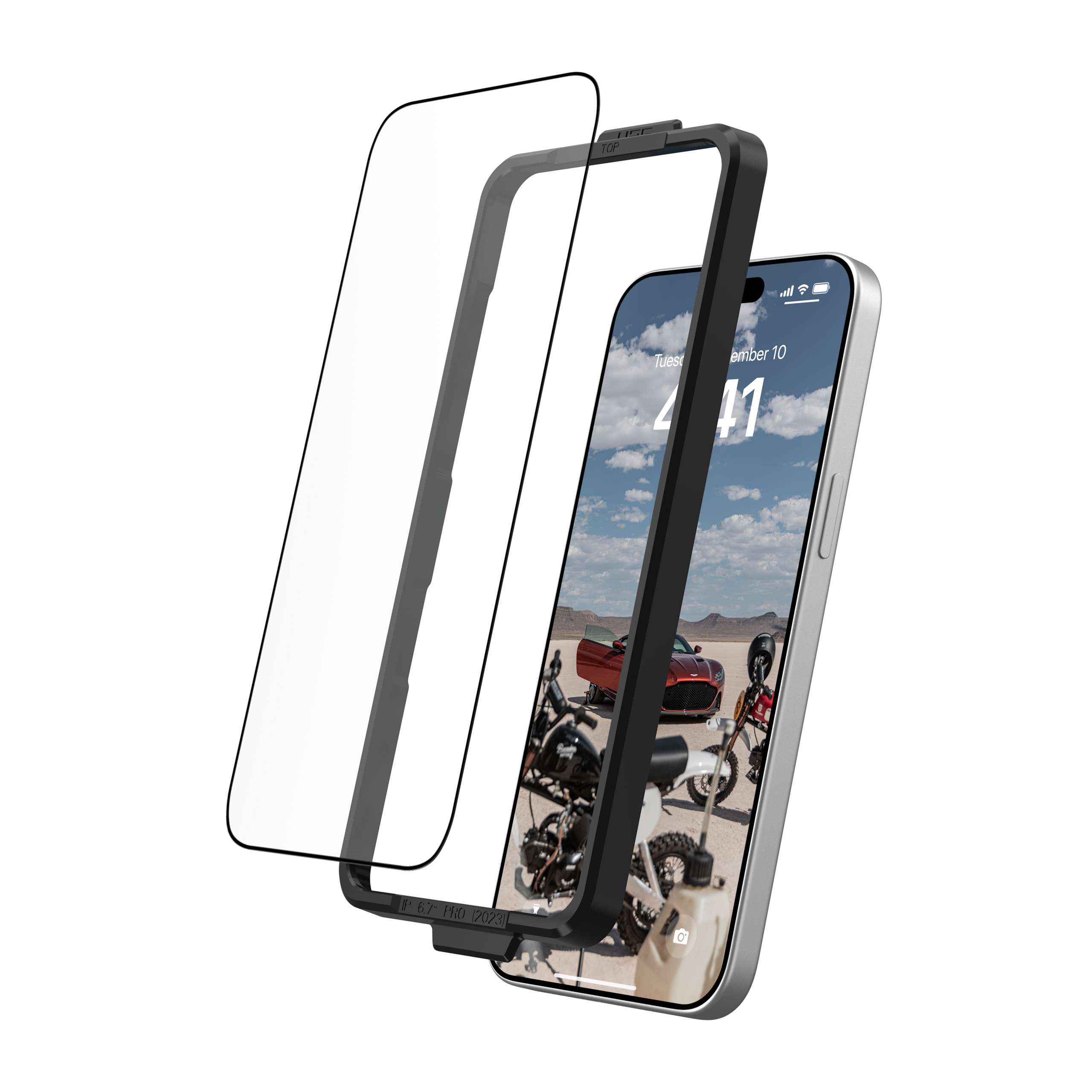 UAG Glass Screen Protector Shield Plus For iPhone 15 Pro Max