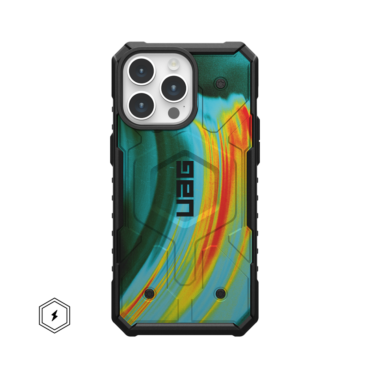 Pathfinder Case With MagSafe For Apple iPhone - Thermal Blur