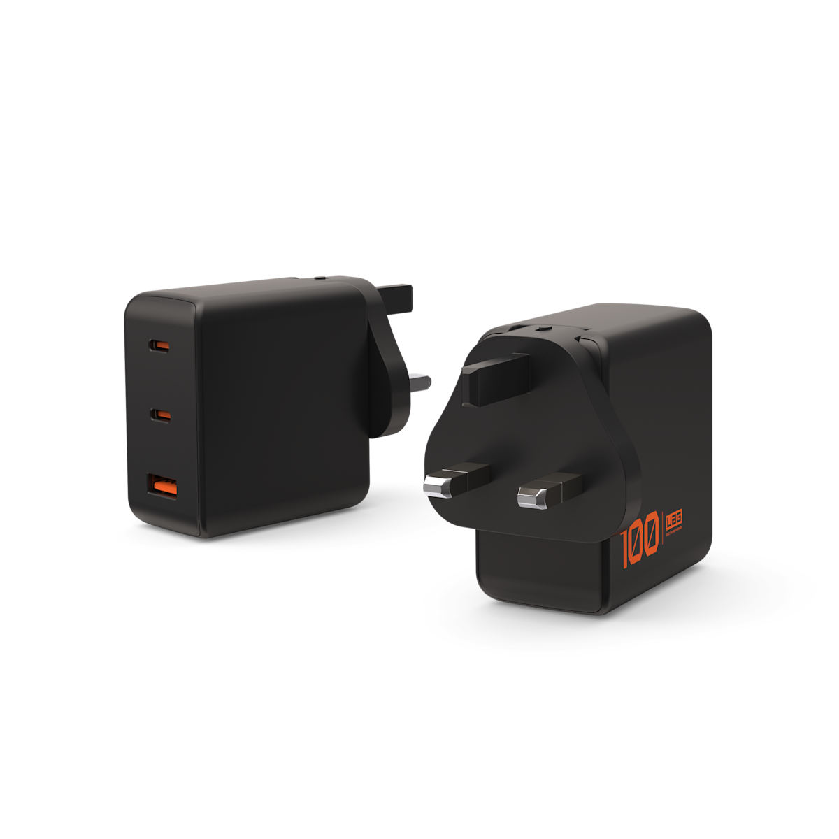 SRGE (WW) 100W 3 Port Wall Charger Compact Travel Friendly Quick Charge ...
