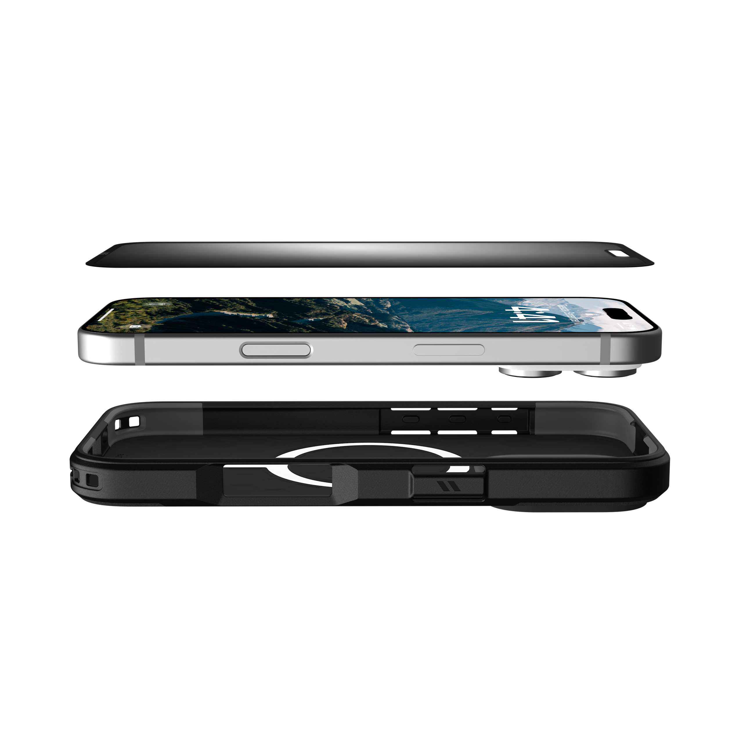 Removable & Reusable 2-Way Privacy Screen For iPhone 16 Pro Portrait Tint