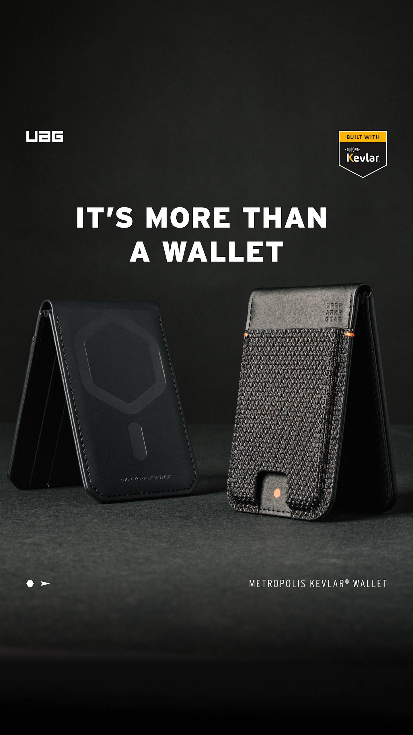 Metropolis Slim Everyday Wallet – Kevlar®, Magnetic, Holds 6 Cards ...