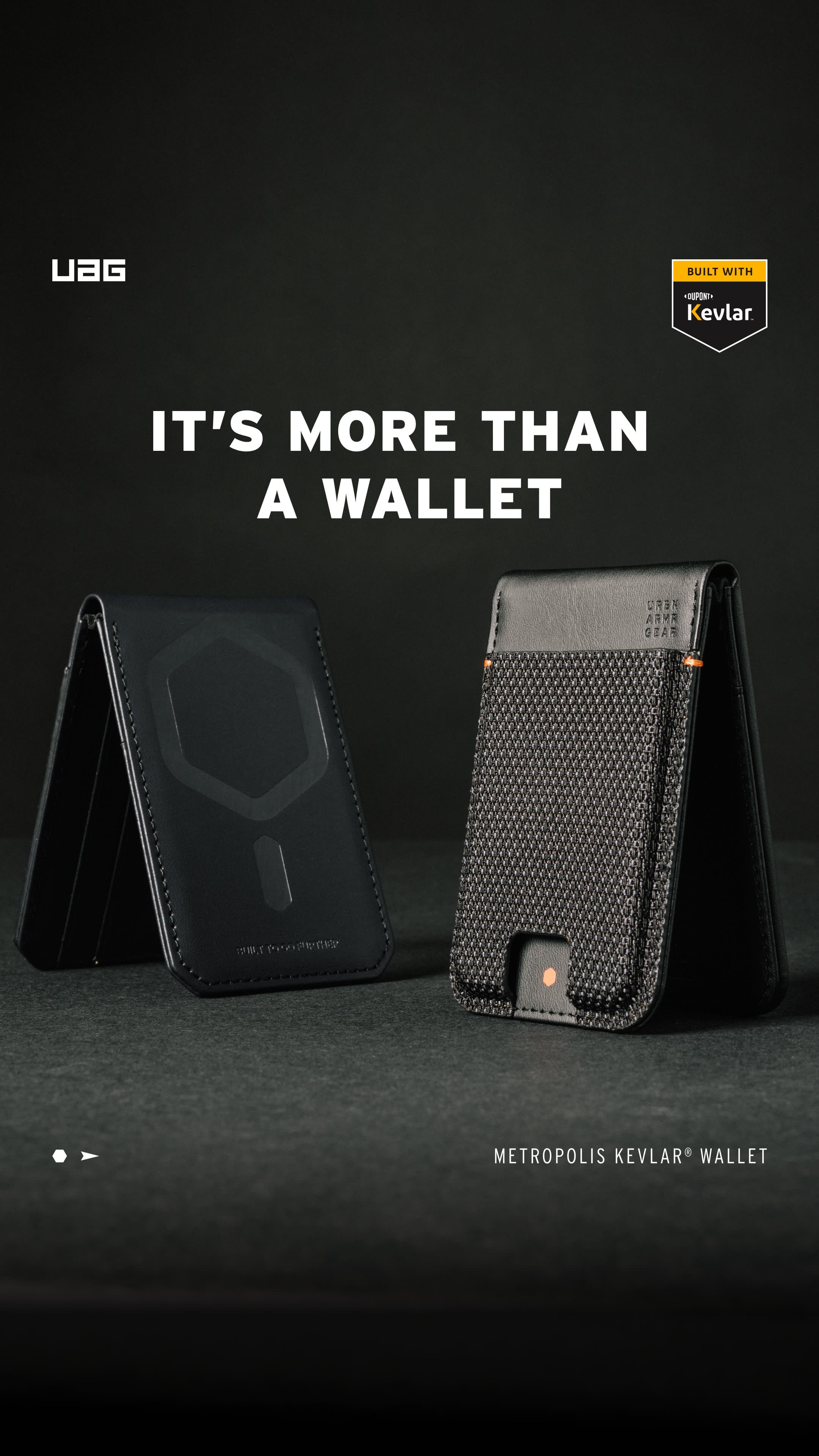 Metropolis Slim Everyday Wallet – Kevlar®, Magnetic, Holds 6 Cards ...