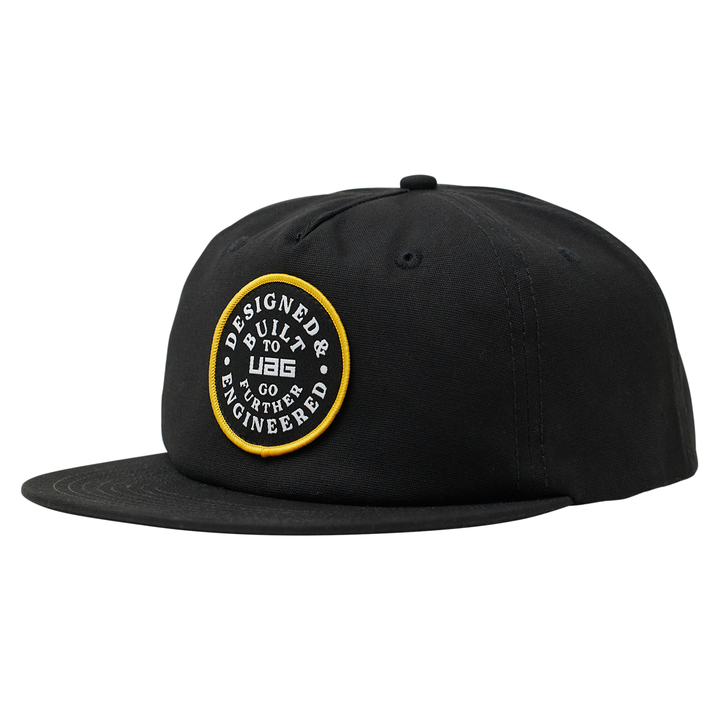 Gorra UAG Circle Stamp Snapback de sarga de algodón de 5 paneles
