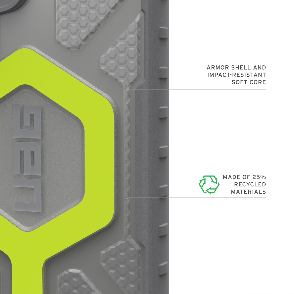 Galaxy S25 Ultra - Pathfinder Clear Active Neon Case + Active Neon Lanyard