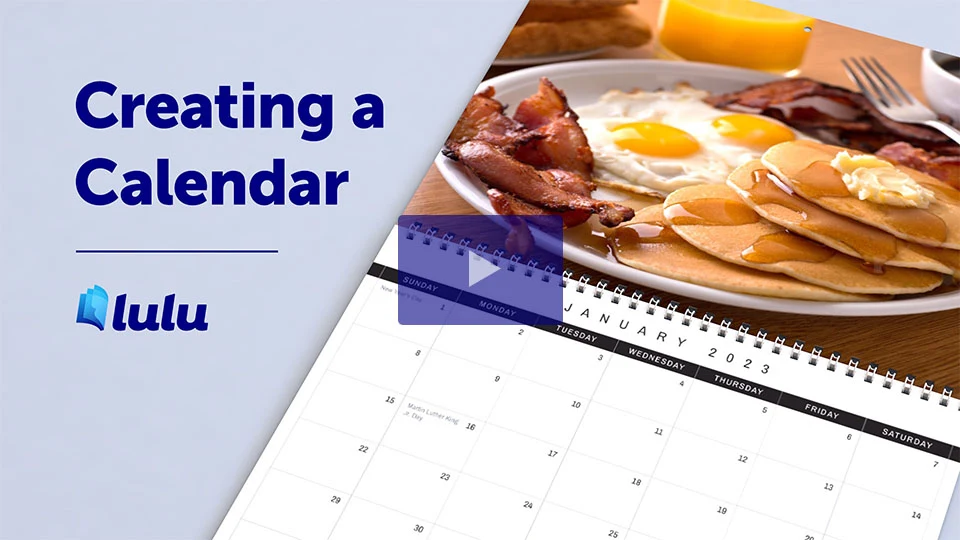 Make a Custom Art or Photo Wall Calendar | Lulu